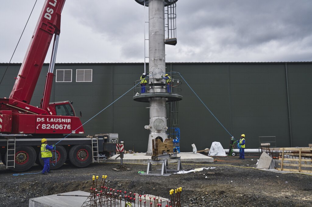 Mammoth innovates DAC+S process with CO₂ absorption tower