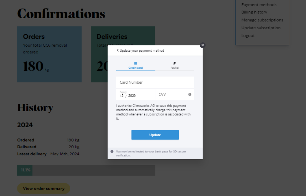 How can I change my payment method?
